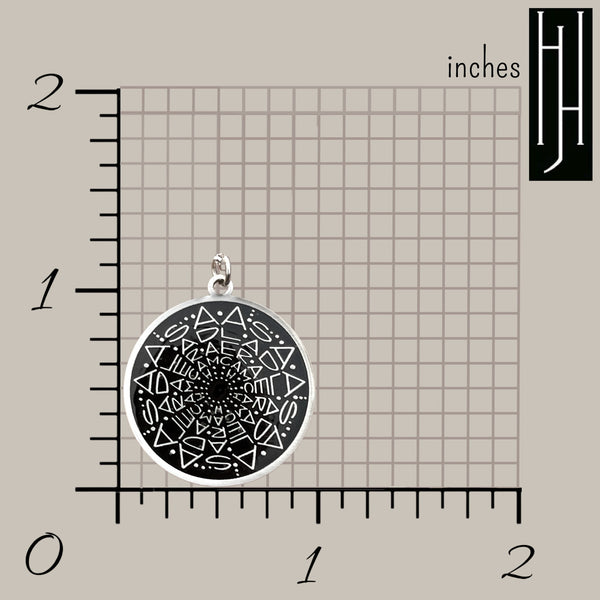 1” Sterling Silver Inverted Namedala - choose double sided!