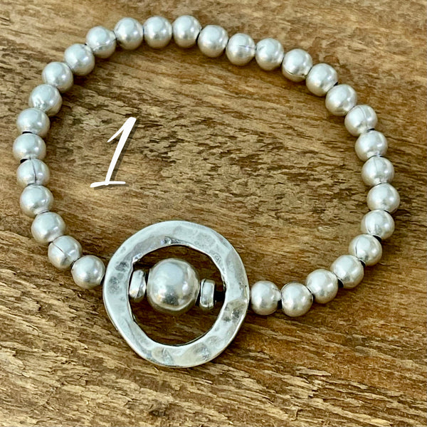 Pewter Stackable Bracelets