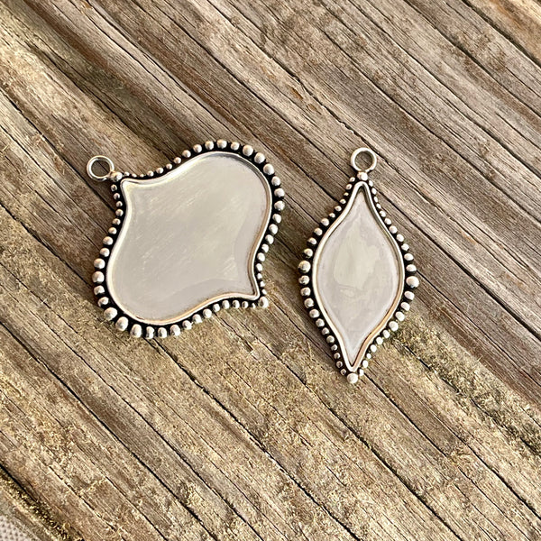 Engravable Sterling Silver Teardrop Charm