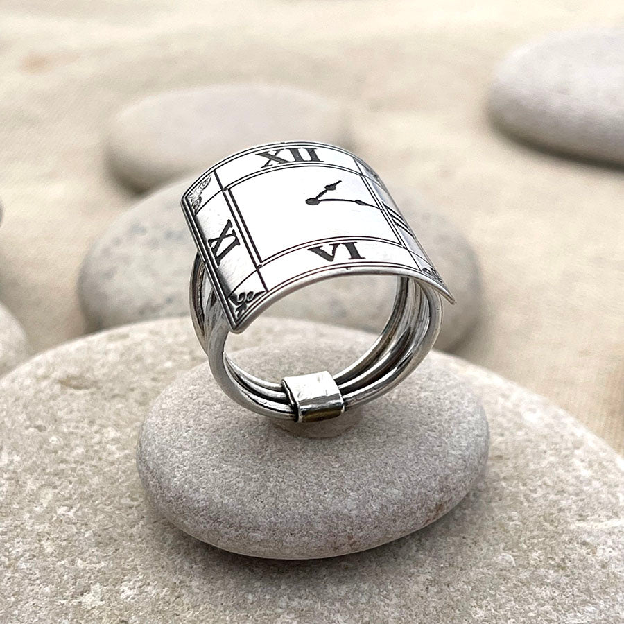 Personalized Engraved Time Ring Moment in Time Ring