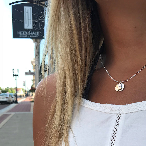 Custom State Charm Necklace | Personalized State Necklace